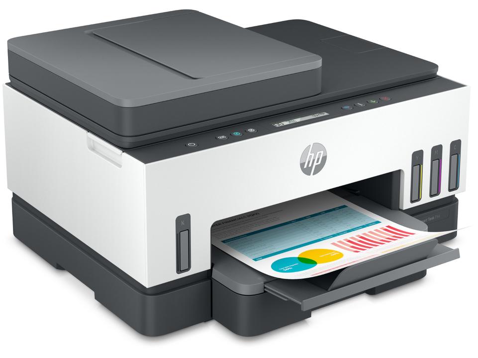 Impressora Multifuncional HP Smart Tank 754 Wi-Fi Tanque de tinta ...