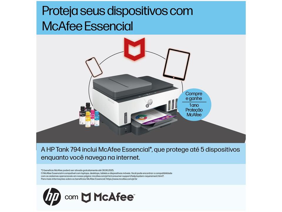 Impressora Multifuncional HP Smart Tank 754 Wi-Fi Tanque de tinta ...