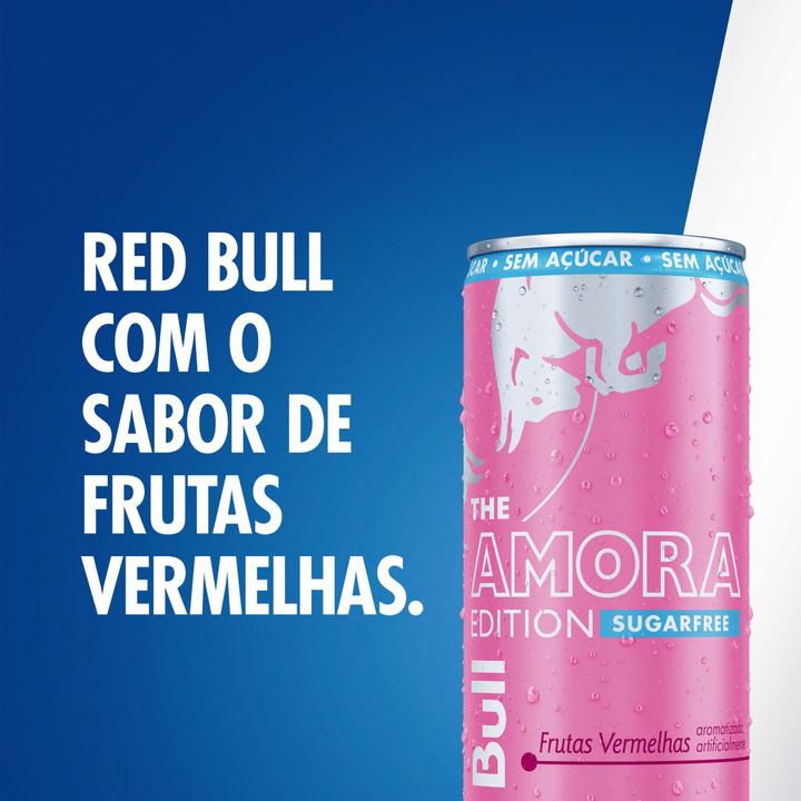 Red Bull Energético Amora Frutas Vermelhas Sem Açúcar 250ml 4 latas ...