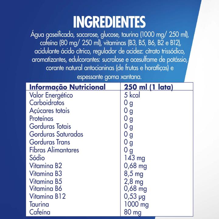 Red Bull Energético Amora Frutas Vermelhas Sem Açúcar 250ml 4 latas ...