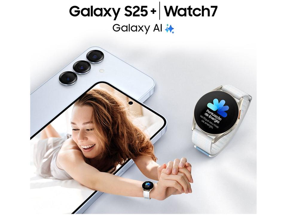 Samsung Galaxy S25+ 5G 512GB Galaxy AI Prata 6,7" 12GB RAM Câm. Tripla ...