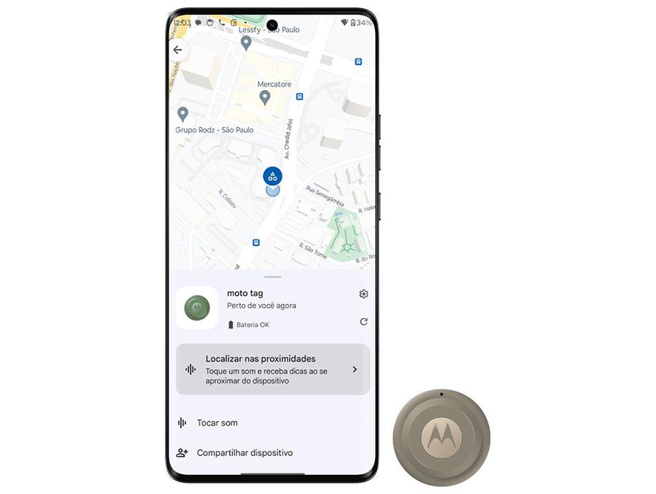Smart Tag Motorola Moto Tag 2 Bluetooth Bege - Shopping Azul Fidelidade