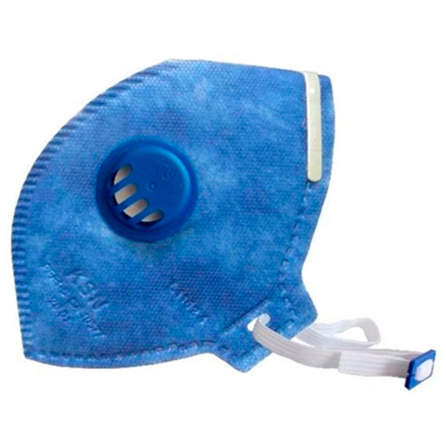 15 Máscara Descartável PFF3 Com Válvula Azul 20.03 KSN - Máscara ...