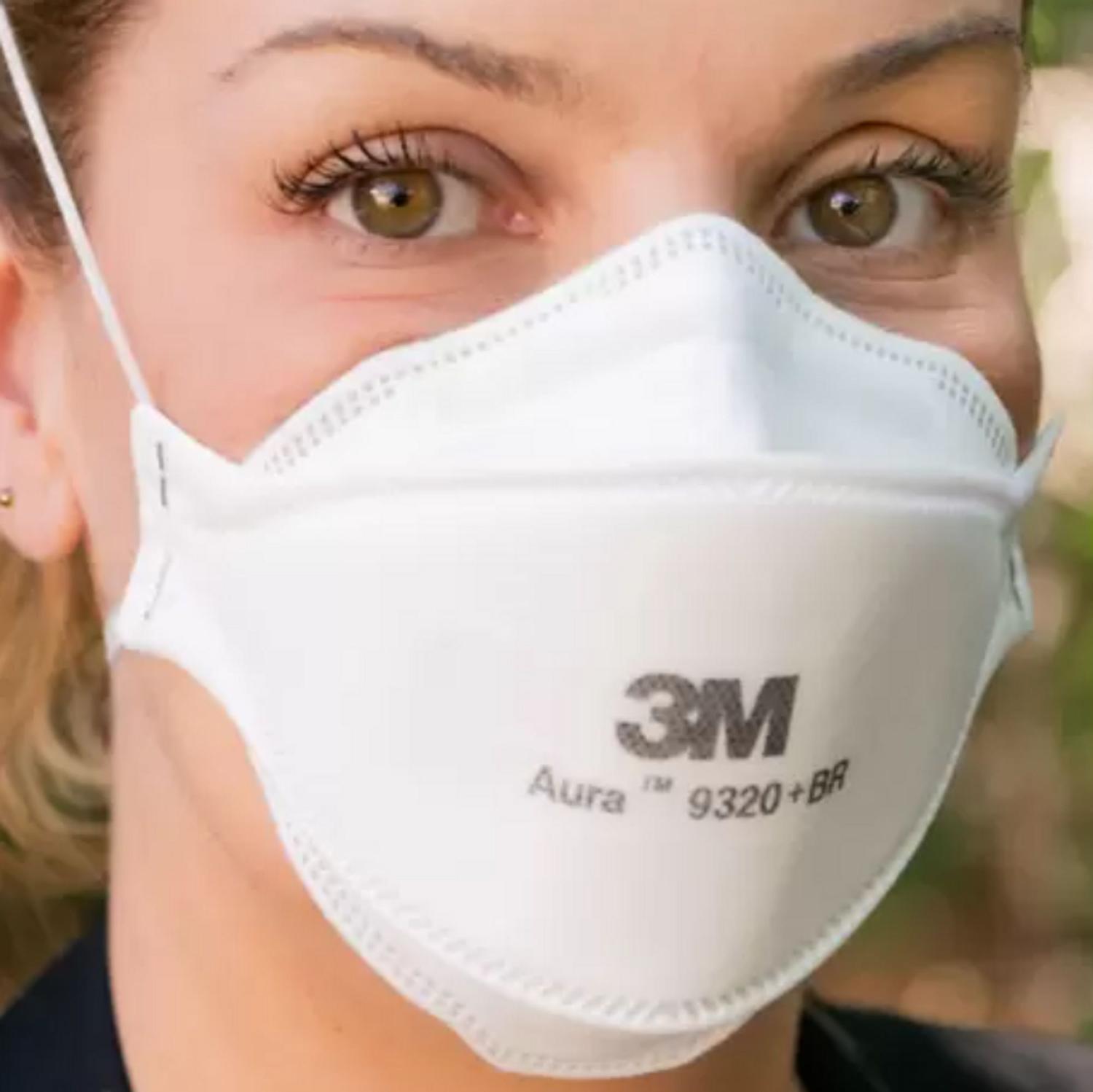 15 Máscaras 3m Pff2 N95 Aura 9320 Br Proteção Respiratória Selo Anvisa ...