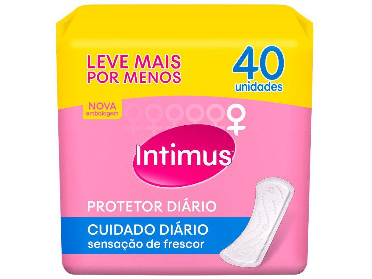 Absorvente Intimus Days Protetor Diário sem Abas - 40 Unidades ...