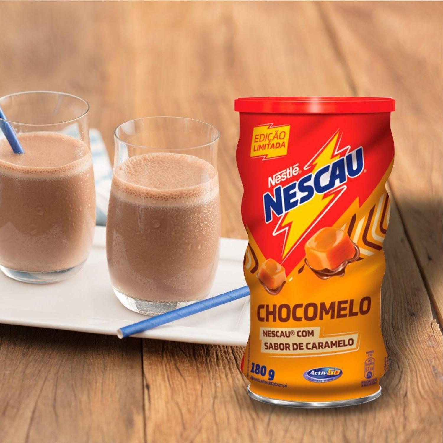 Achocolatado Em Pó Nescau Chocomelo Sabor Caramelo 180g - Nestlé ...