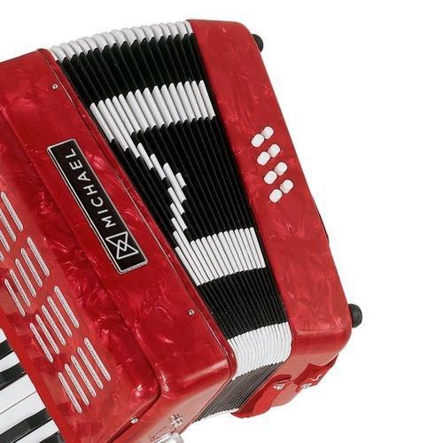 ACORDEON MICHAEL ACM0822 PRD Vermelho 8 Baixos + Alça, Bag - Sanfona ...