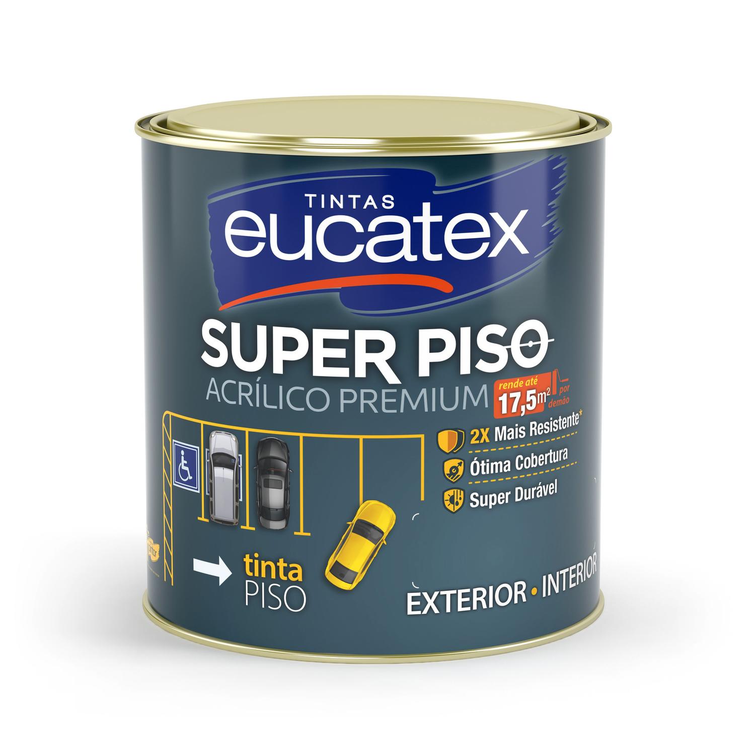 Acrilico super piso azul 0,900 ml - EUCATEX - Tinta para Parede ...