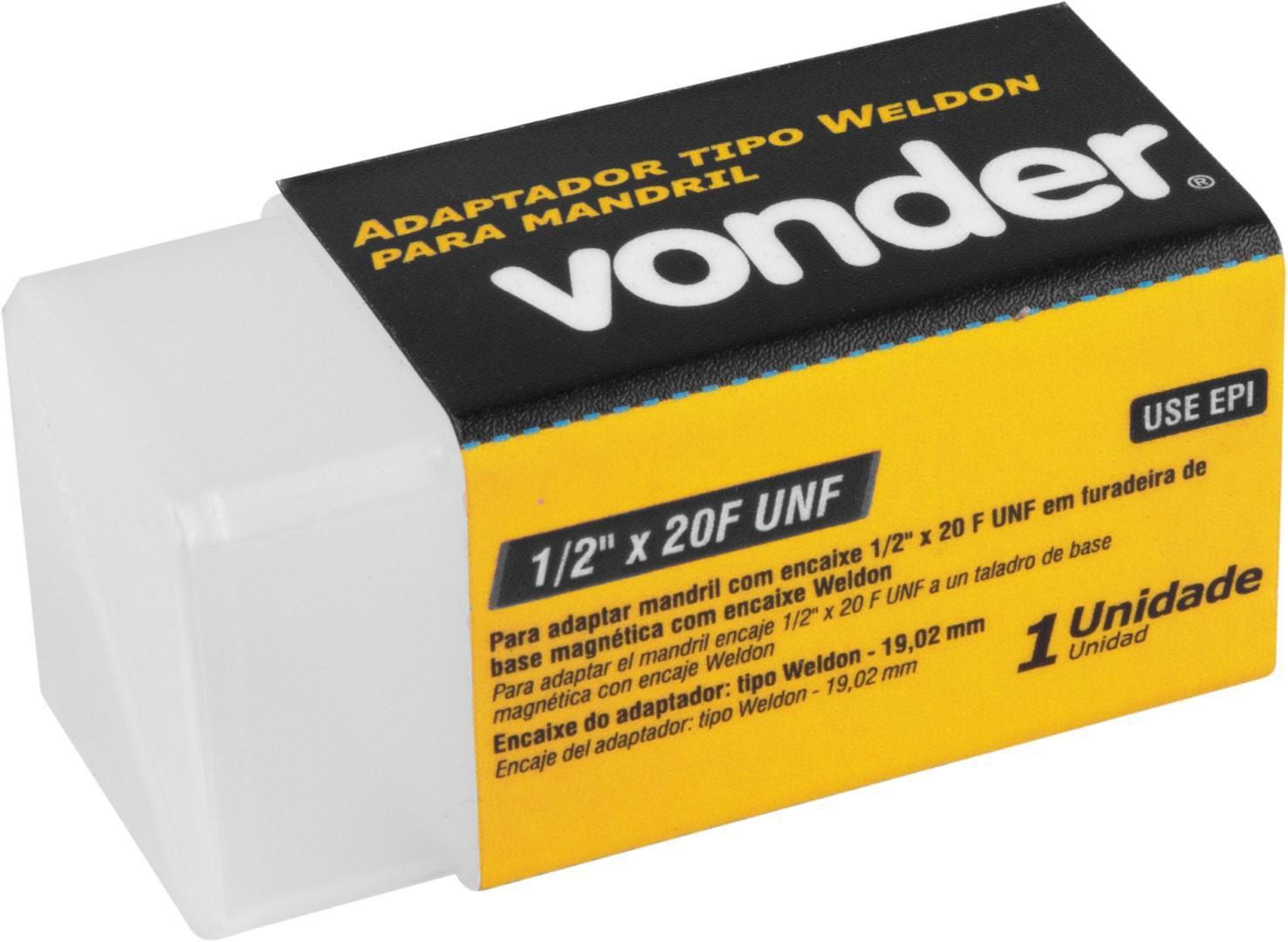 Adaptador Tipo Weldon para Mandril 1/2'' x 20 F Unf Vonder - No Magalu ...