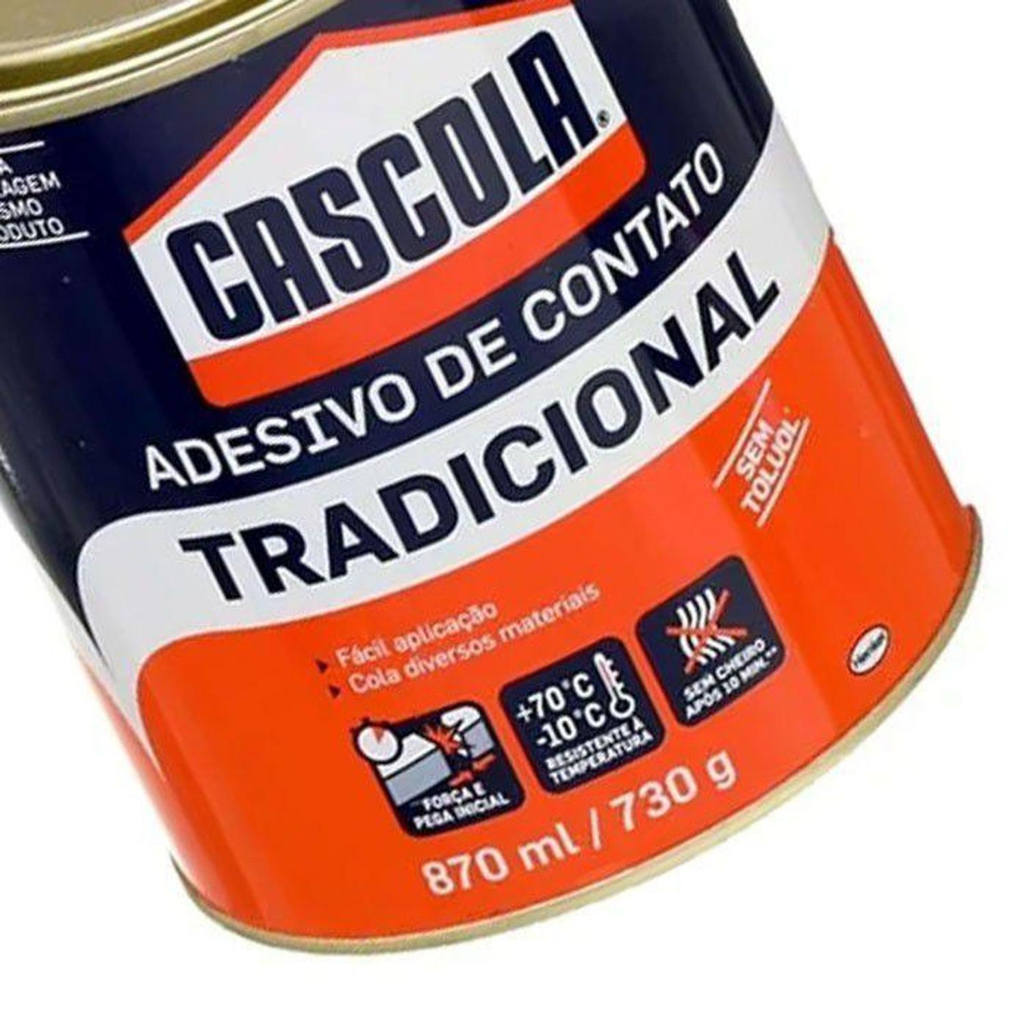 Adesivo cola de contato sapateiro cascola 730g / 870ml - Cola de ...