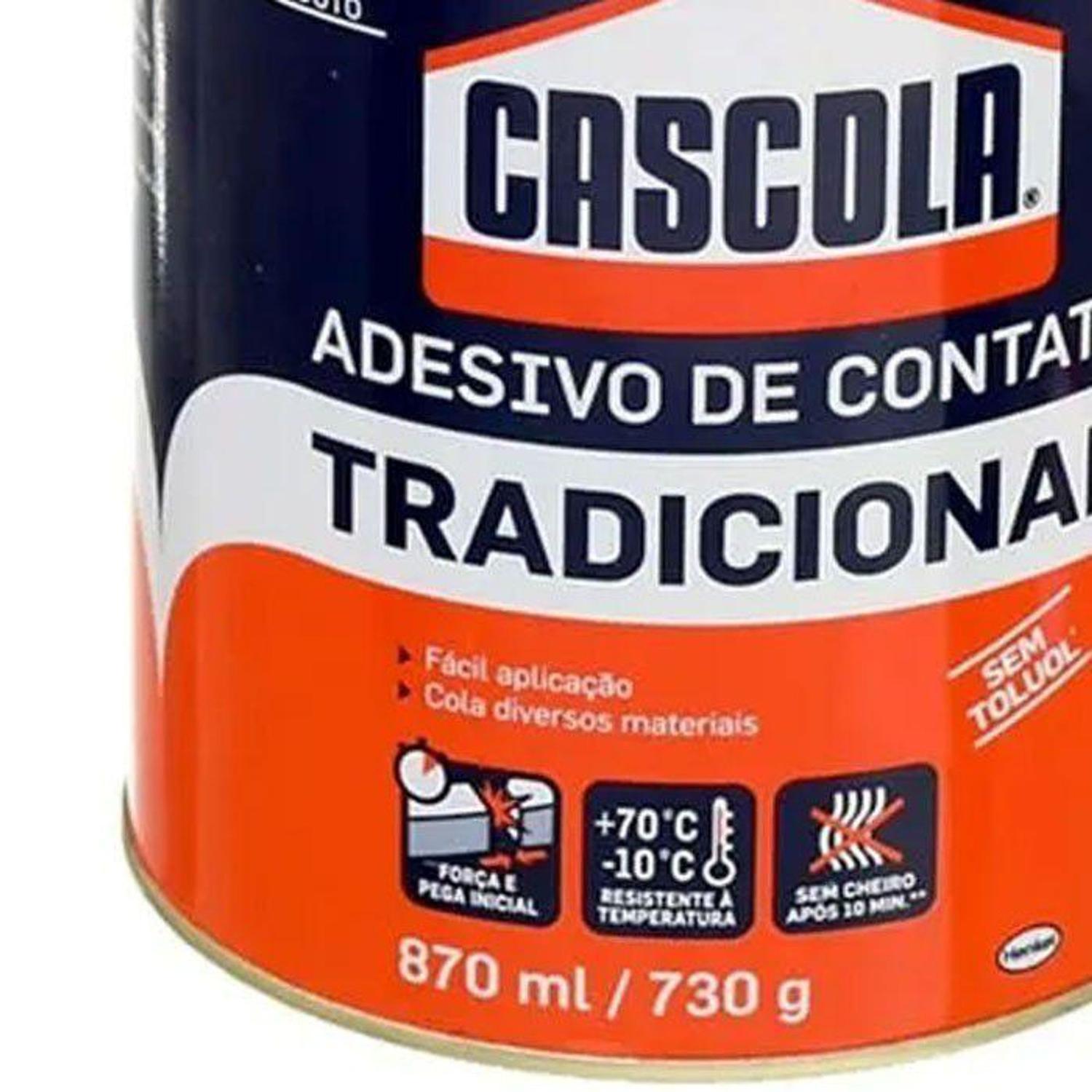 Adesivo cola de contato sapateiro cascola 730g / 870ml - Cola de ...