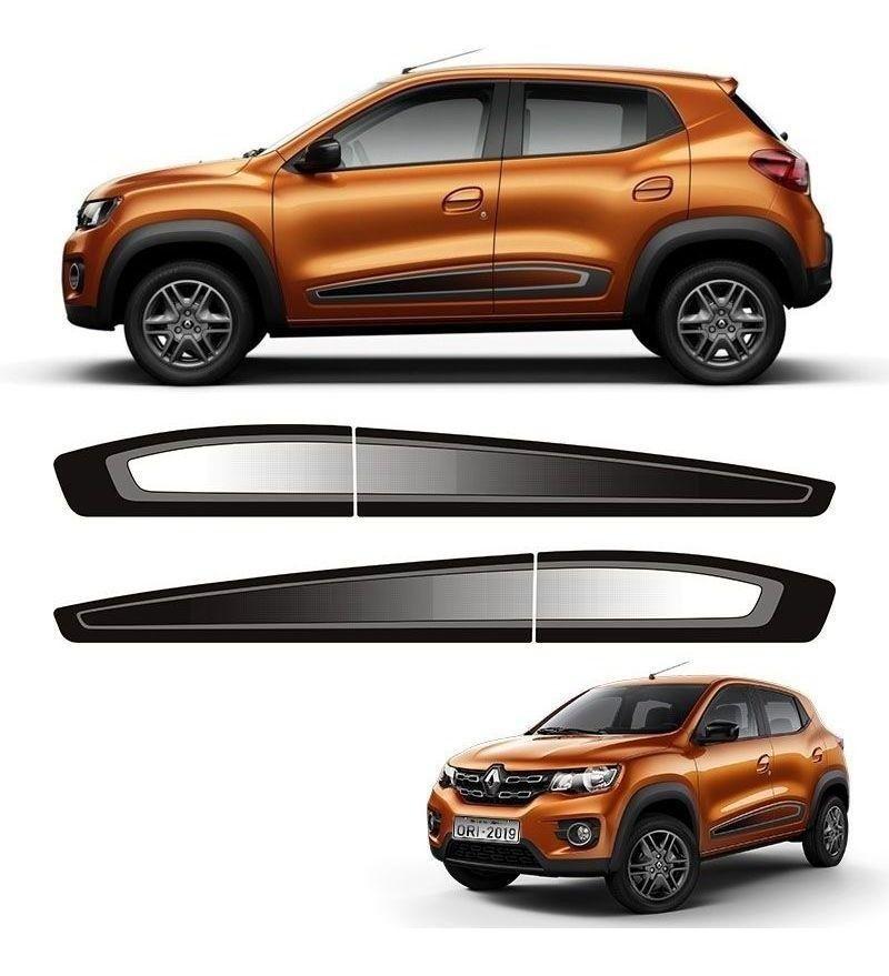 Adesivo Faixa Lateral Renault Kwid 2017 A 2020 Todos Modelos - Resitank ...
