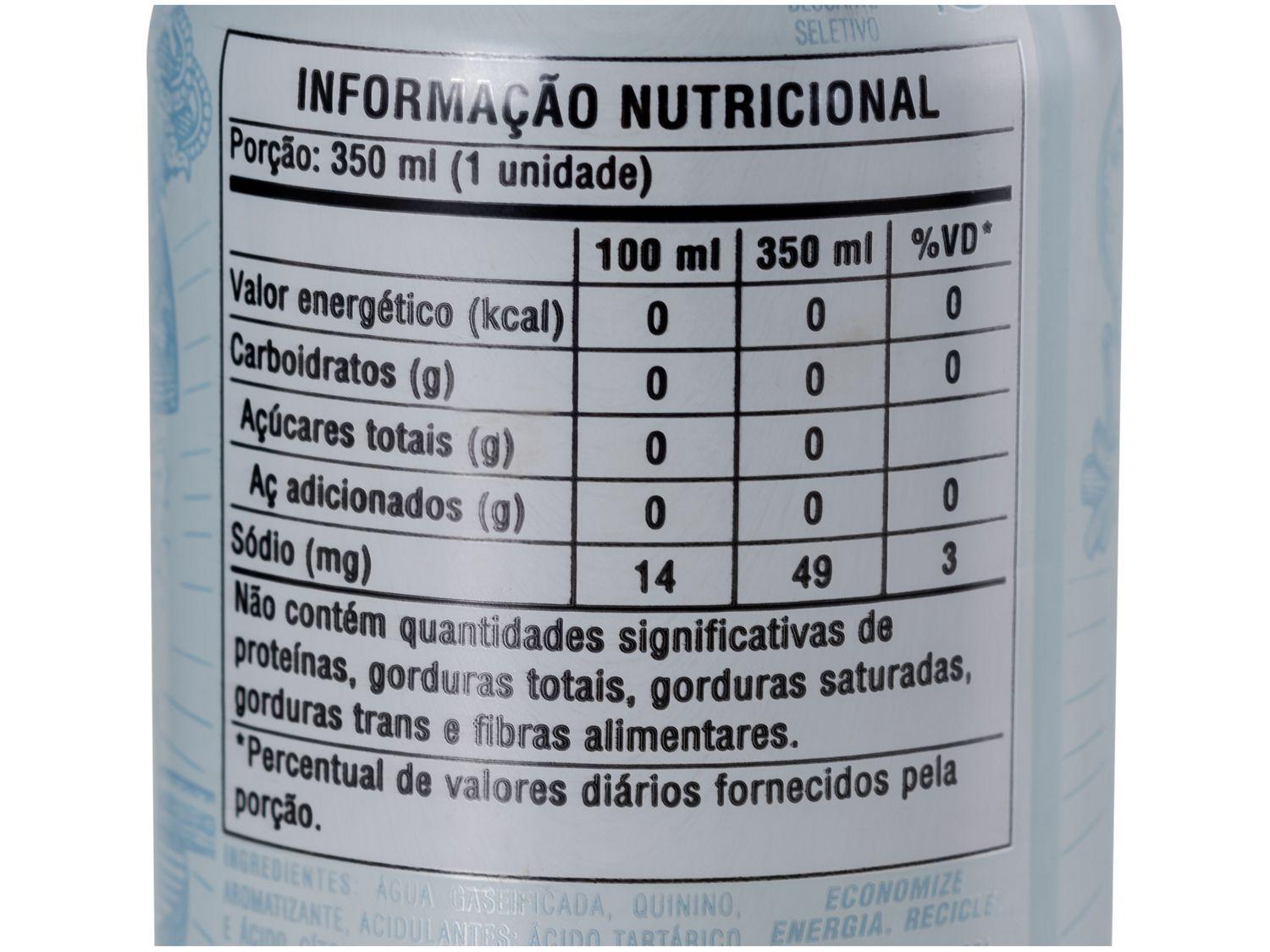 Água Tônica Antártica Zero Açúcar 350ml Lata