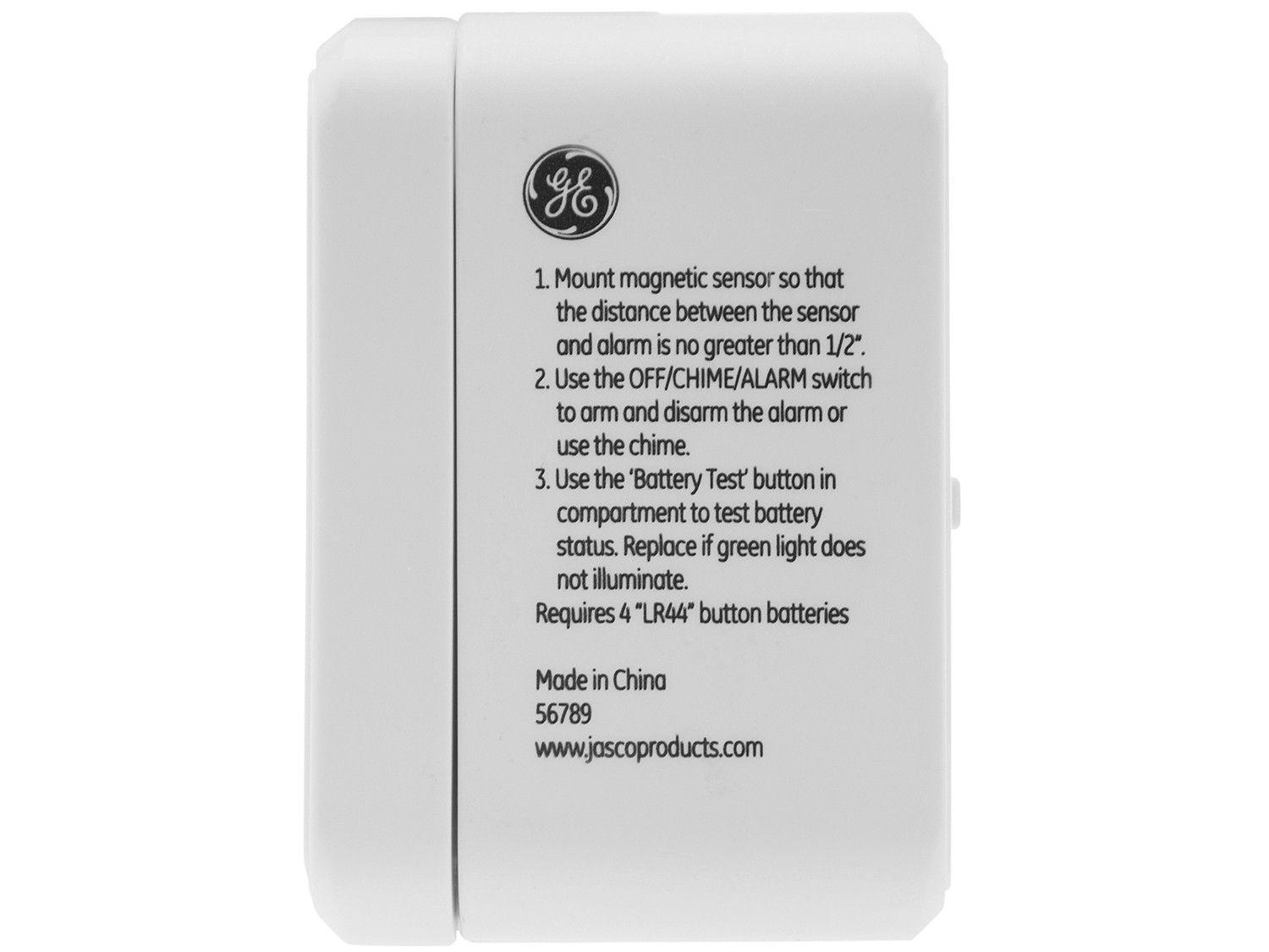 Alarme de Porta e Janela Sem Fio GE - 038132 - Alarme Residencial ...