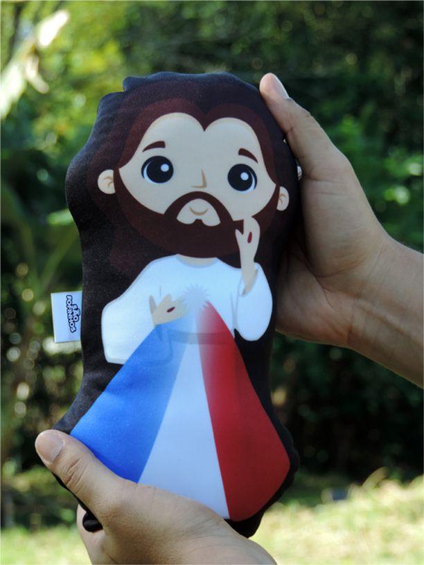 Almofada Boneco Jesus Misericordioso - São Fofinhos - Almofada ...