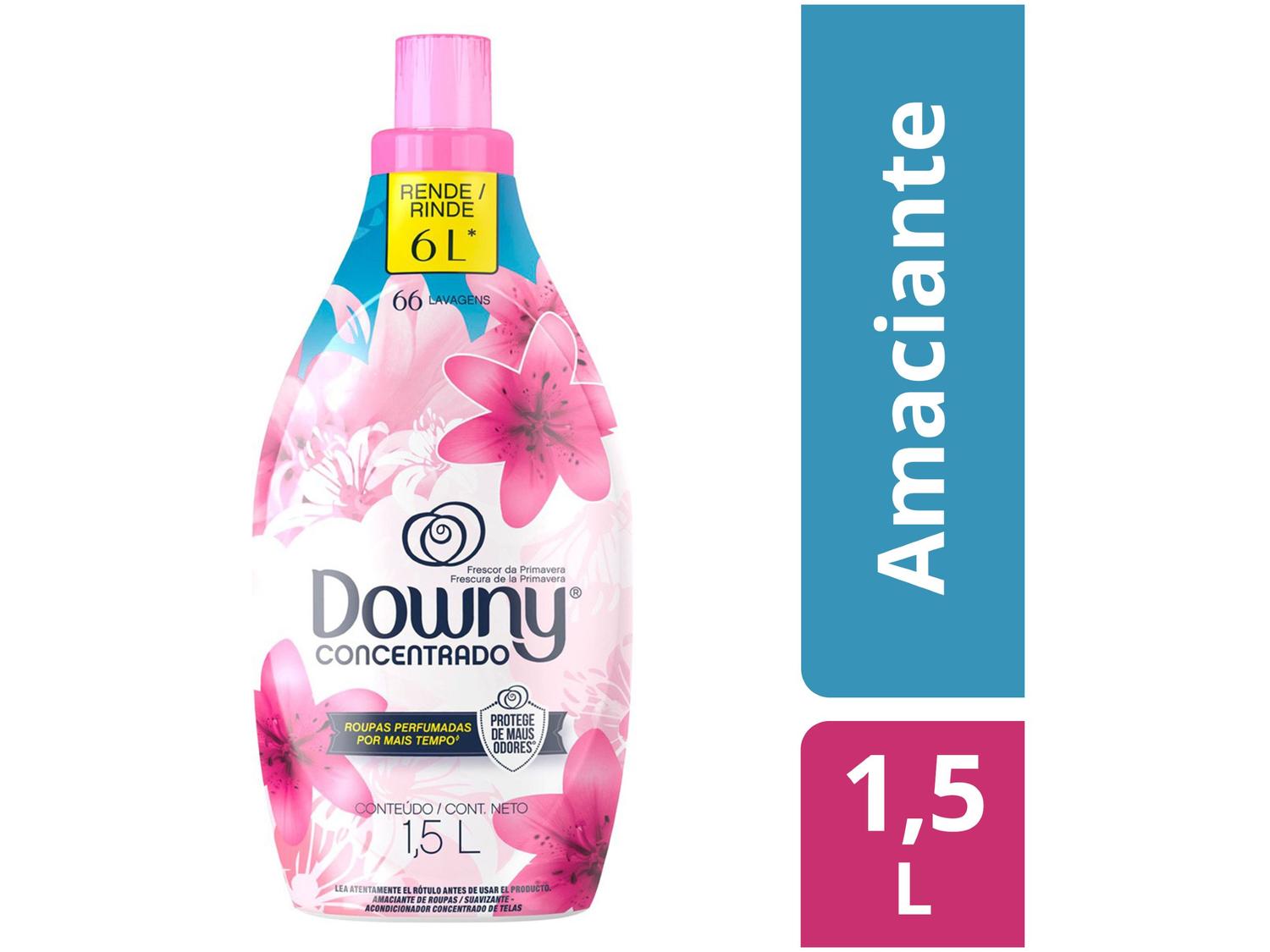 Amaciante Downy Concentrado Frescor da Primavera 1,5L