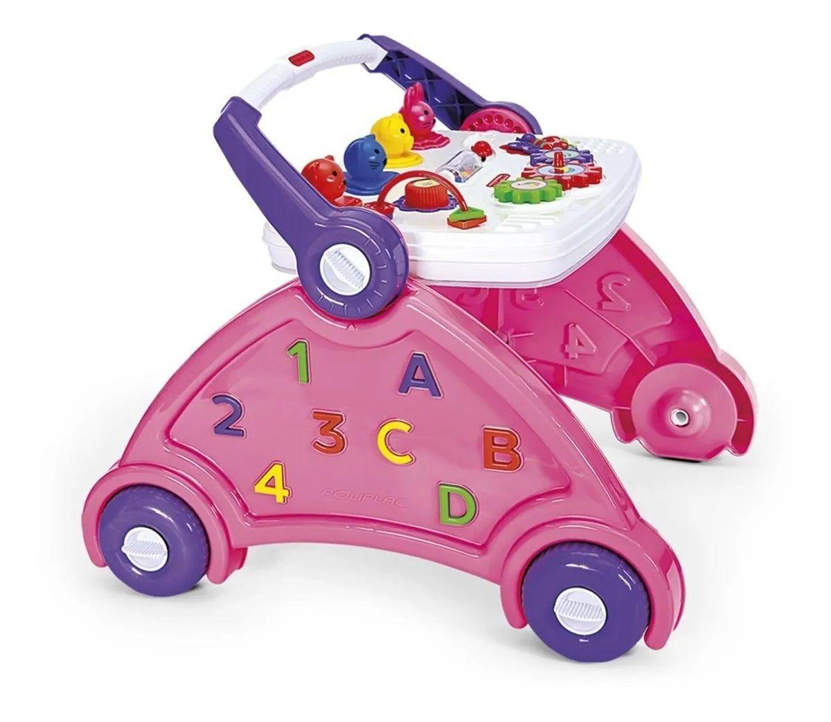 Andador Infantil Bebê Educativo 3 Em 1 Mesa C Som Atividades - POLIPLAC ...