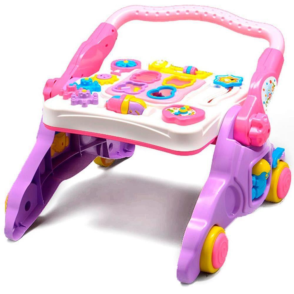 Andador Infantil Didático Bebê Menina 4 Em 1 Com Som - Maral - Andador ...