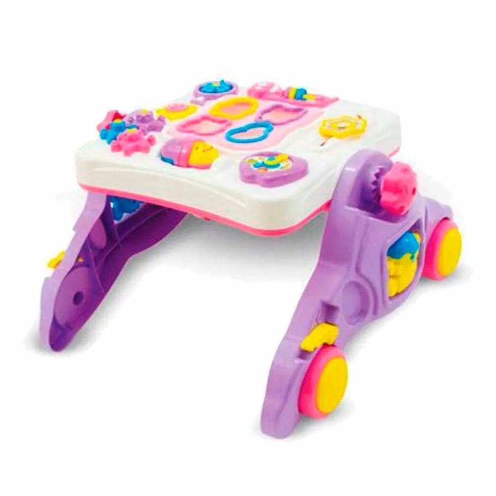 Andador Infantil Didático Bebê Menina 4 Em 1 Com Som - Maral - Andador ...