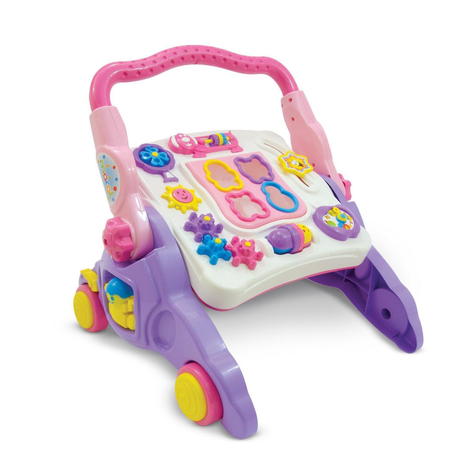 Andador Infantil Didático Bebê Menina 4 Em 1 Com Som - Maral - Andador ...