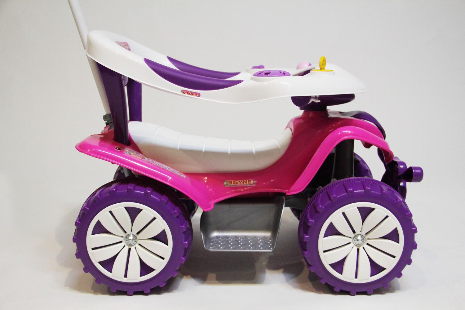 Andador Quadriciclo Sofy Haste Direcionável Rosa - BIEMME - Mini ...