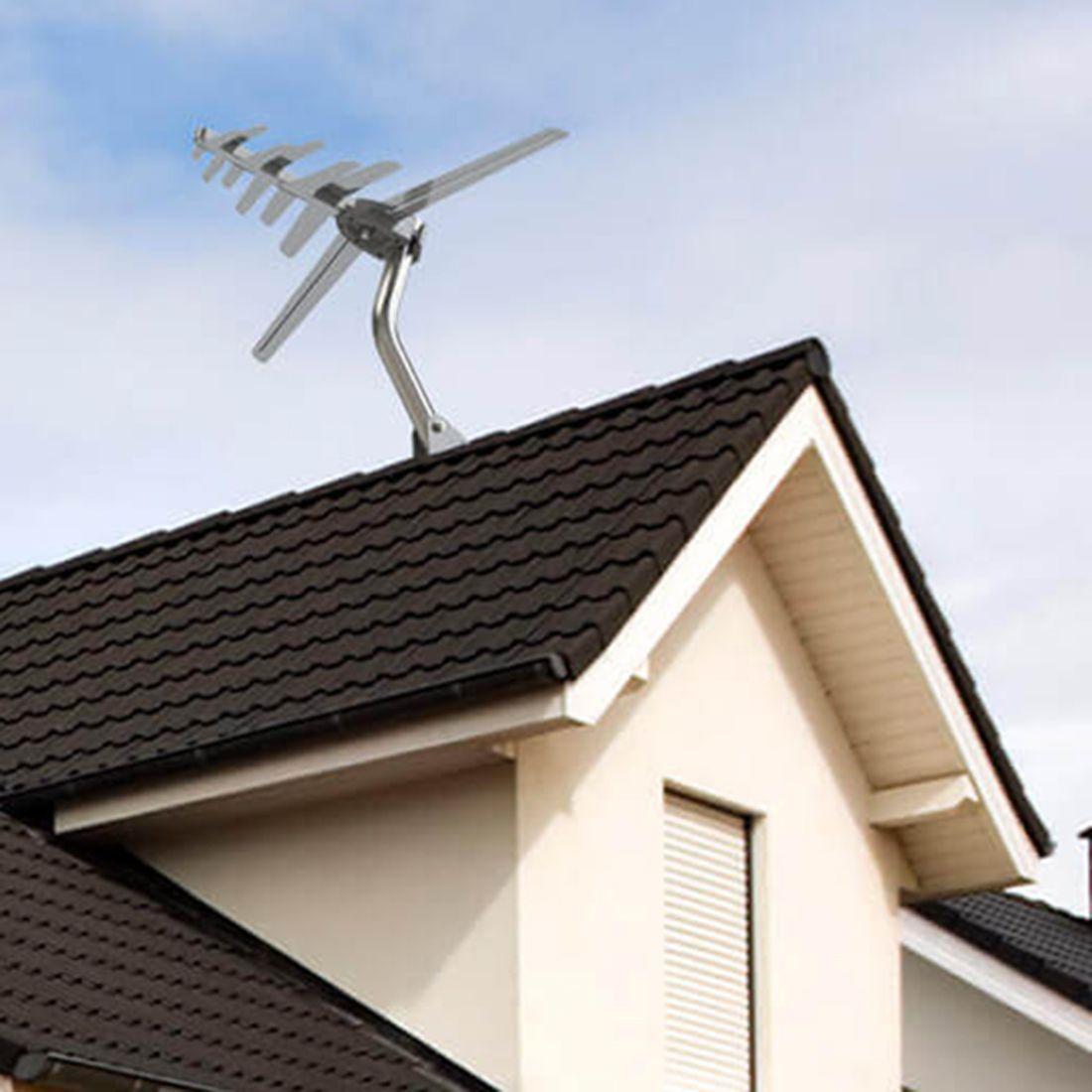 Antena Digital Externa 4 em 1 VHF, FM, UHF, HDTV - SHD-8100 - Sinal ...