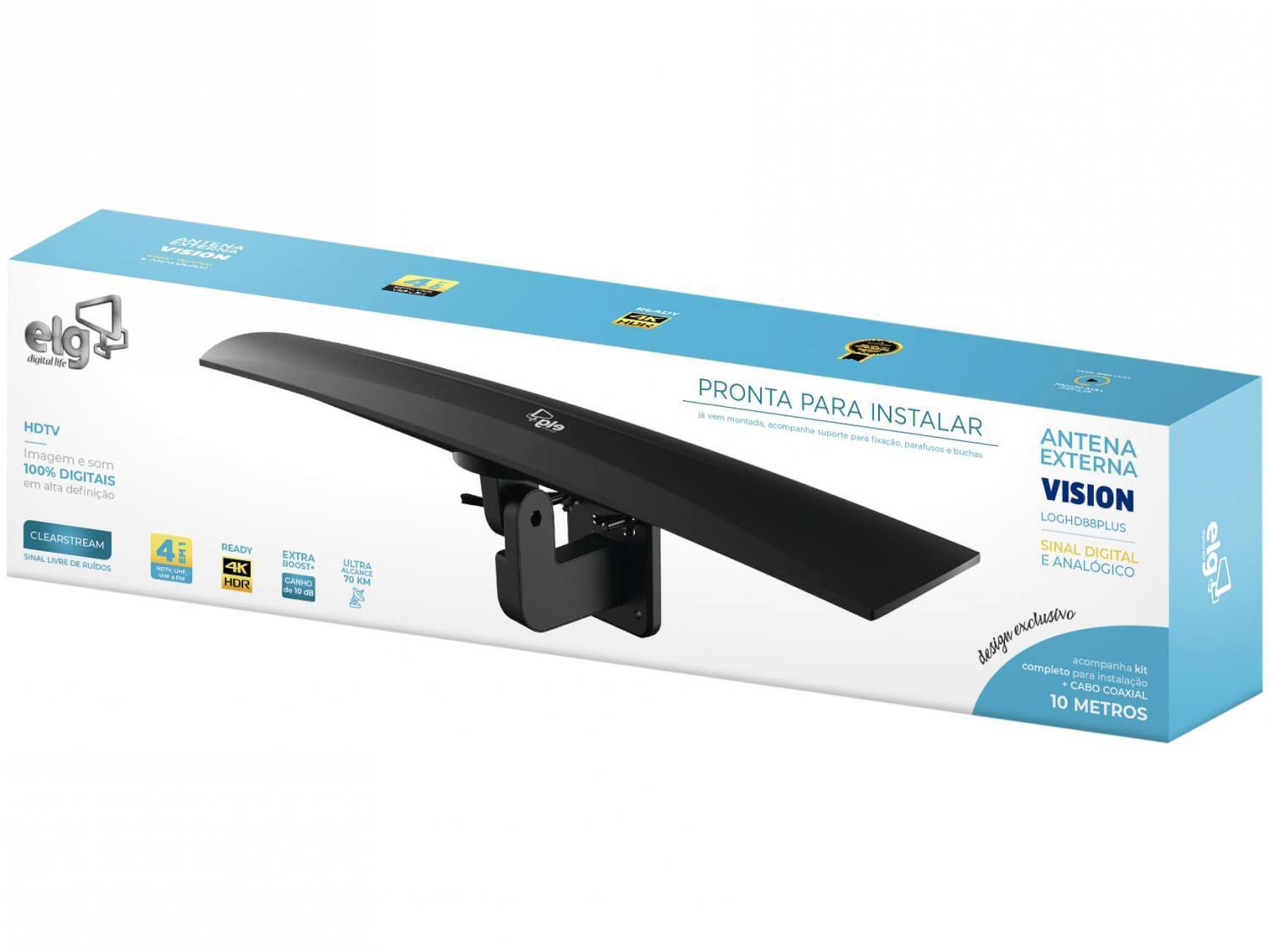 Antena Digital Externa 7dB 10dB Vision LOGHD88PLUS