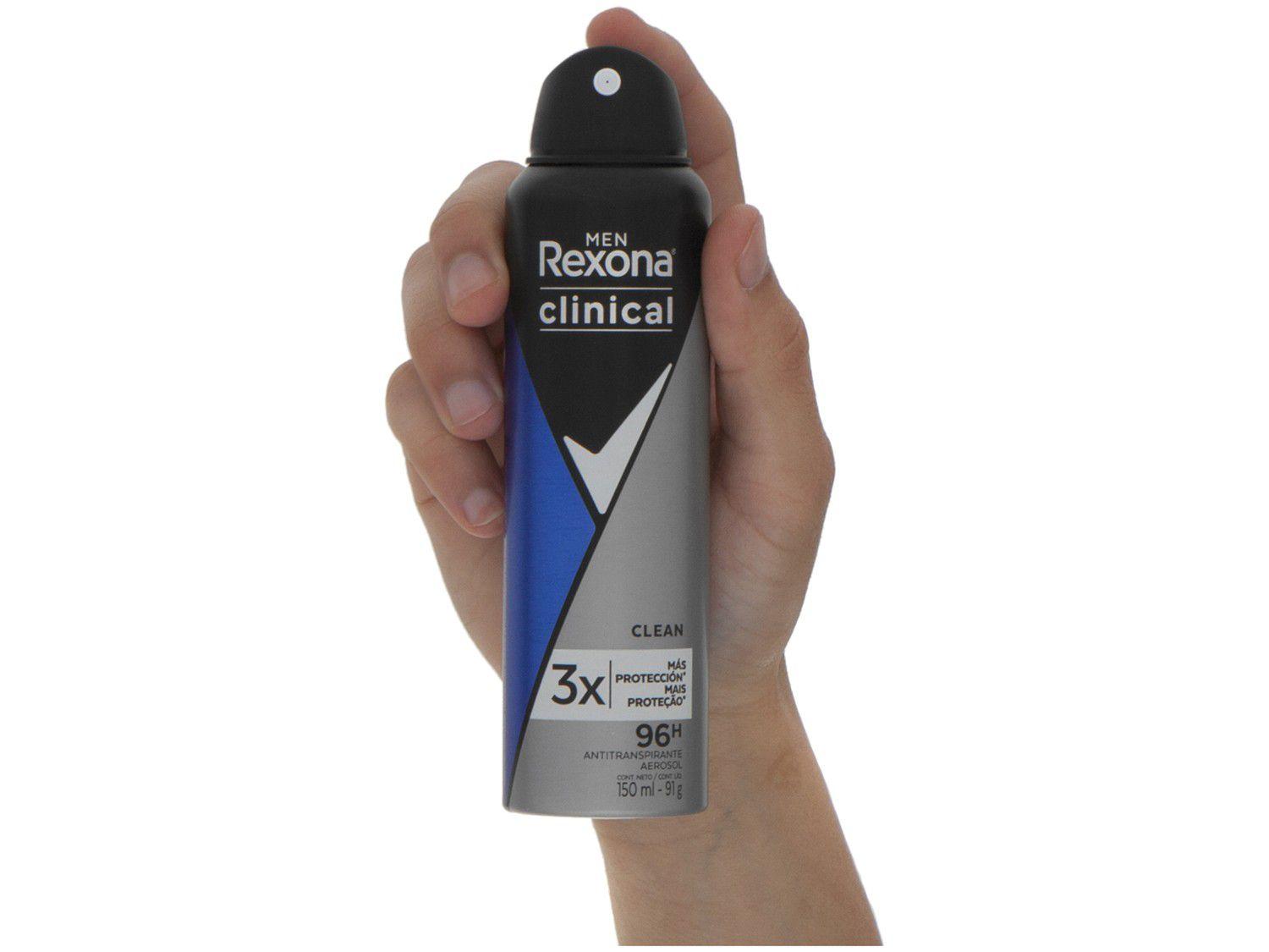 Antitranspirante Aerosol Rexona Men Clinical Clean - 150ml ...