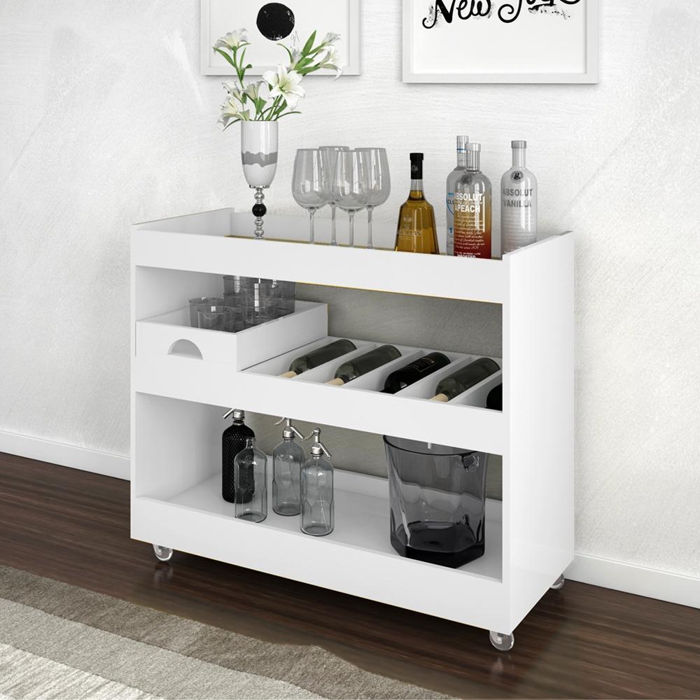 Aparador Bar Barzinho Adega 4030 Cor Branco - Jb bechara - Aparador ...