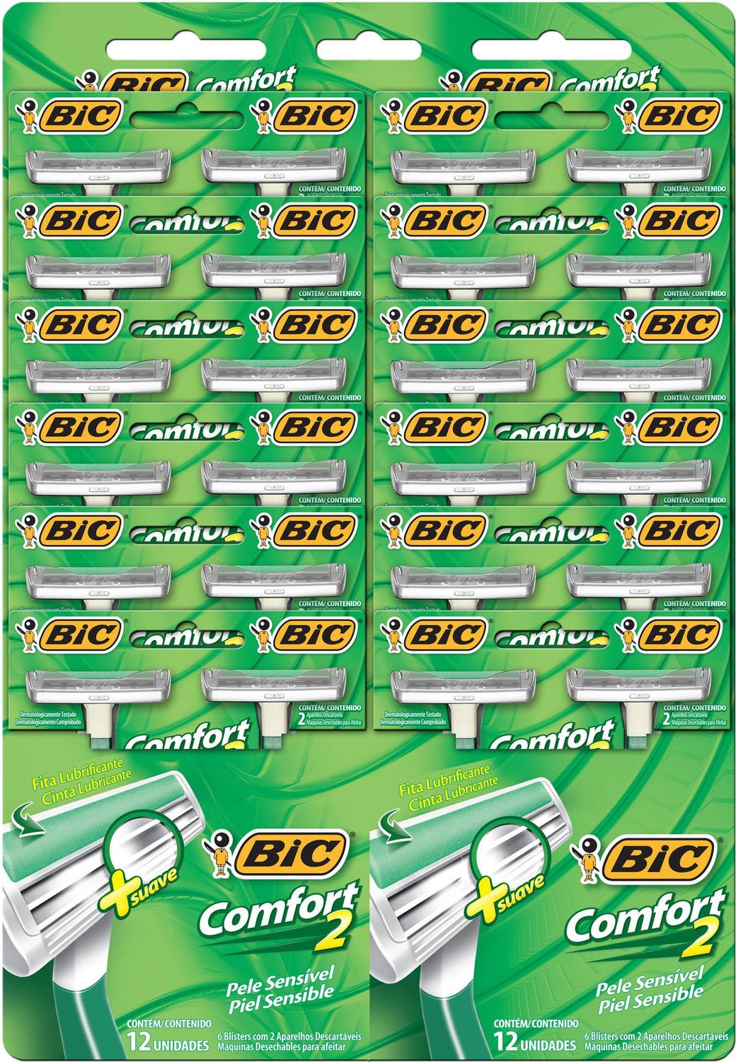 Aparelho de barbear bic comfort twin p. Sens 24x1un 147 - Aparelho de ...