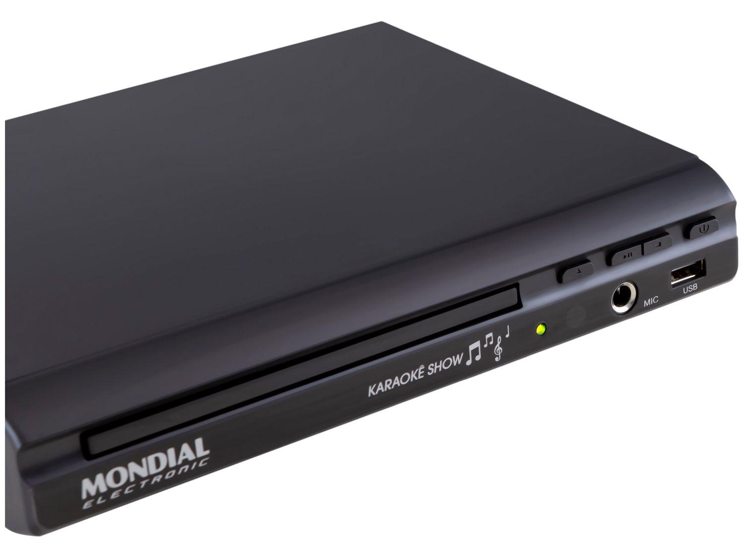 Aparelho de Karaokê DVD Player Mondial D-20