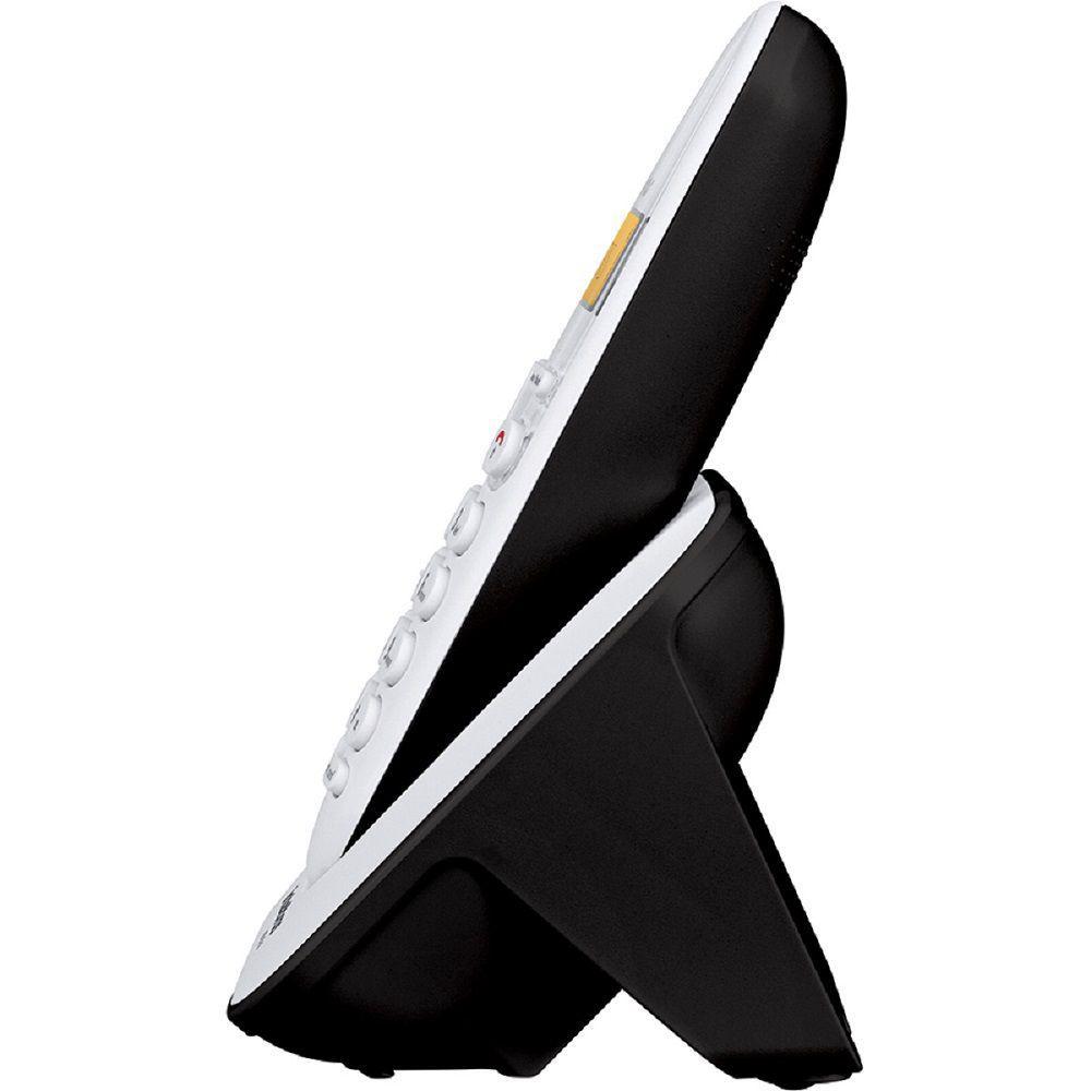 Aparelho Telefone Fixo Sem Fio Digital Branco Preto Bina Top ...
