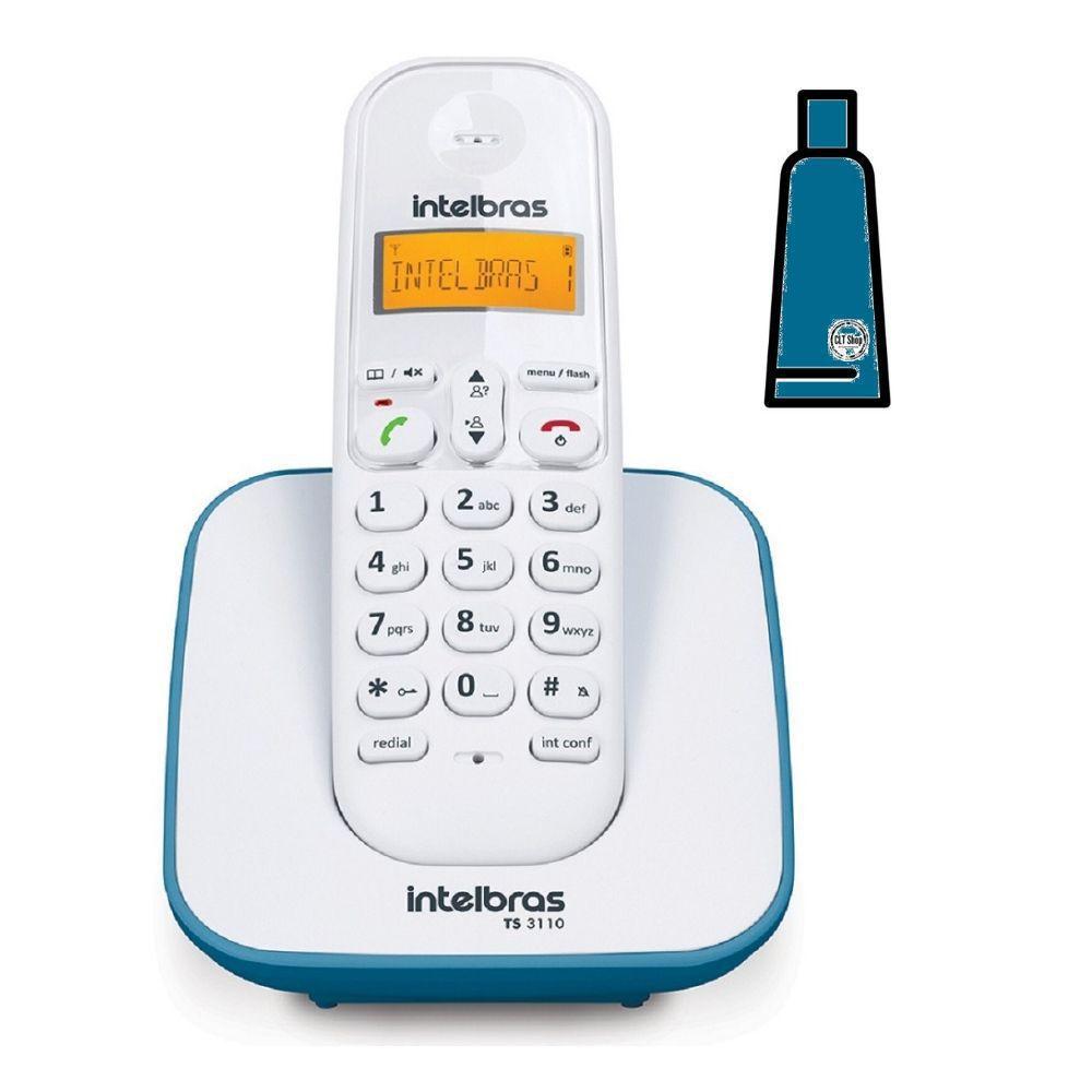 Aparelho Telefone Fixo sem fio digital Com Bina Azul Escuro - Intelbras ...