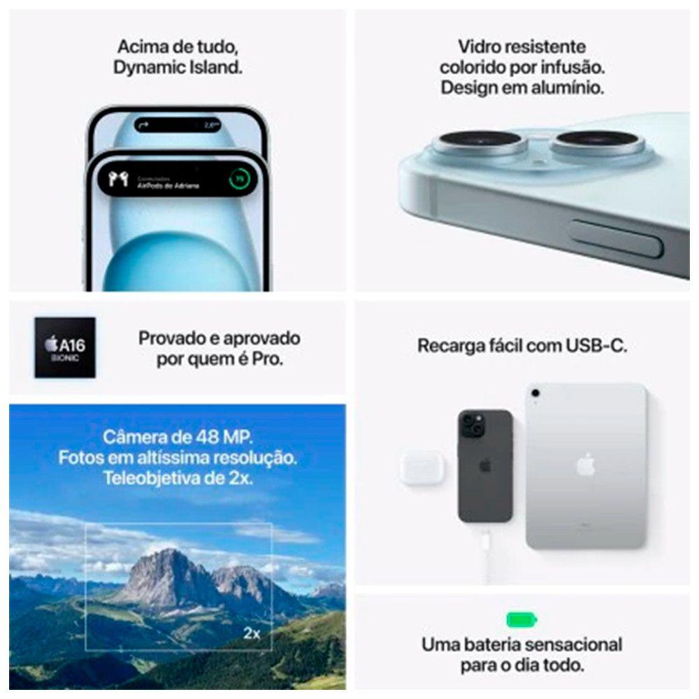 Apple iPhone 15 Plus 128GB Azul - iPhone 14 Plus - Magazine Apple iPhone 15 Plus 128GB Azul - iPhone 14 Plus - Magazine
