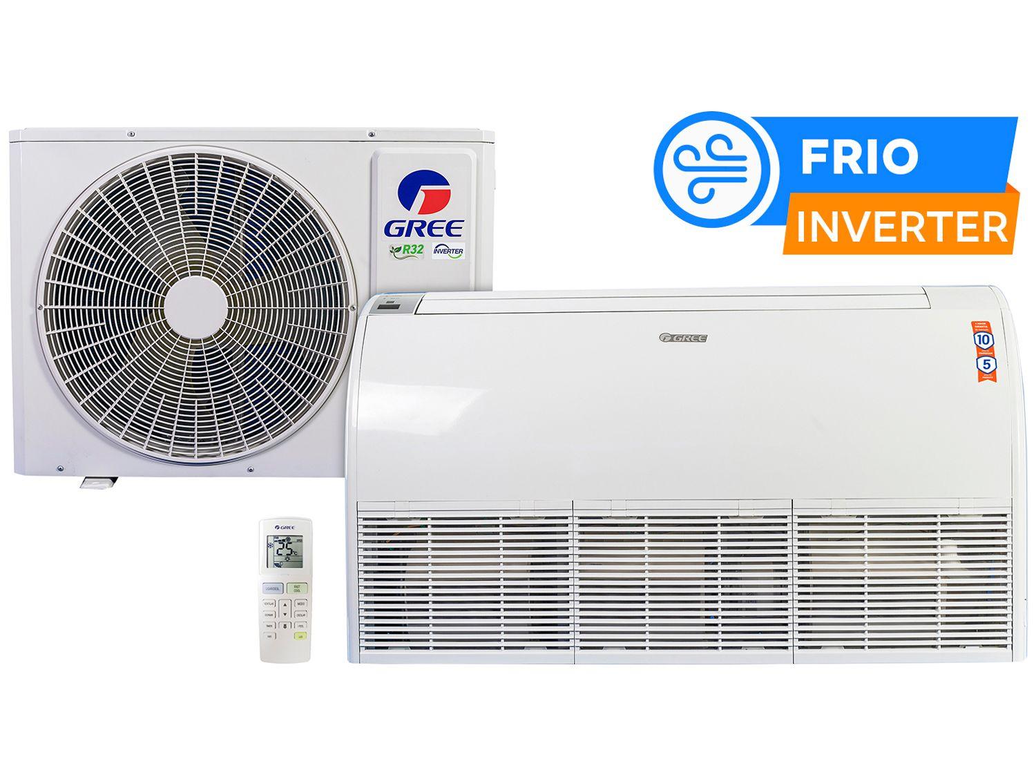 Ar-condicionado Piso Teto 36.000 BTUs Gree Inverter Frio Compact G-Prime
