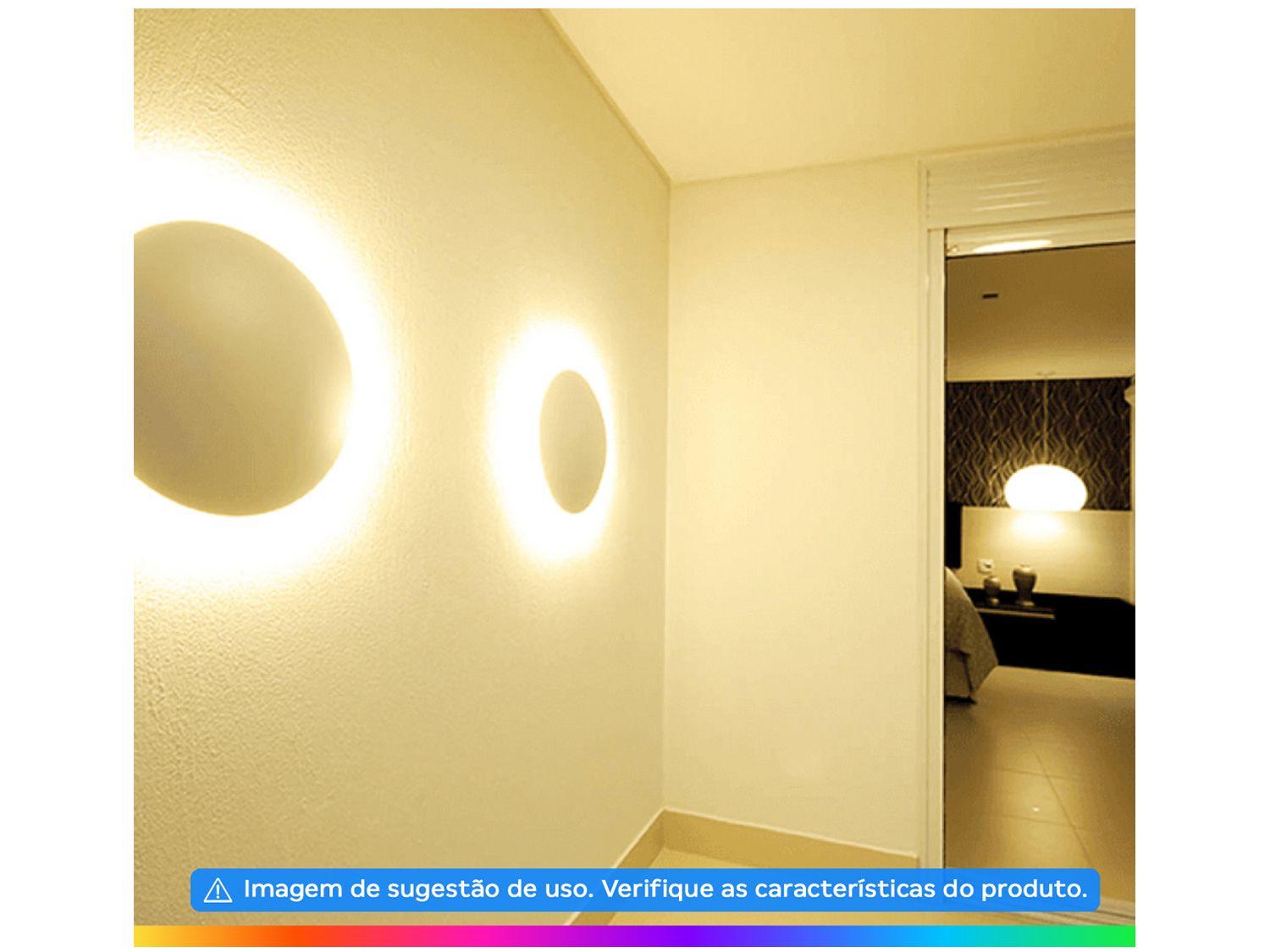 Arandela Externa de Parede Branca LED 12W Gaya Eclipse
