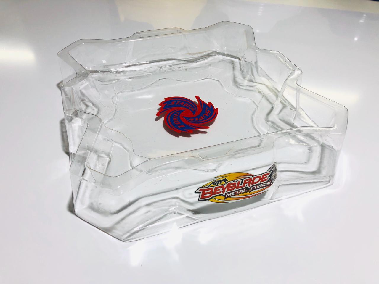 Arena de Batalha BeyStadium 38cm - Transparente - QD - BEYBLADE - Pião ...