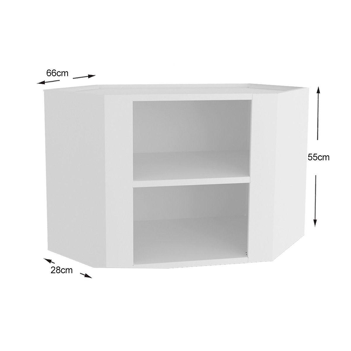 Armário Itatiaia Aéreo Canto Premium IA Aço Branco - Armário de Cozinha ...