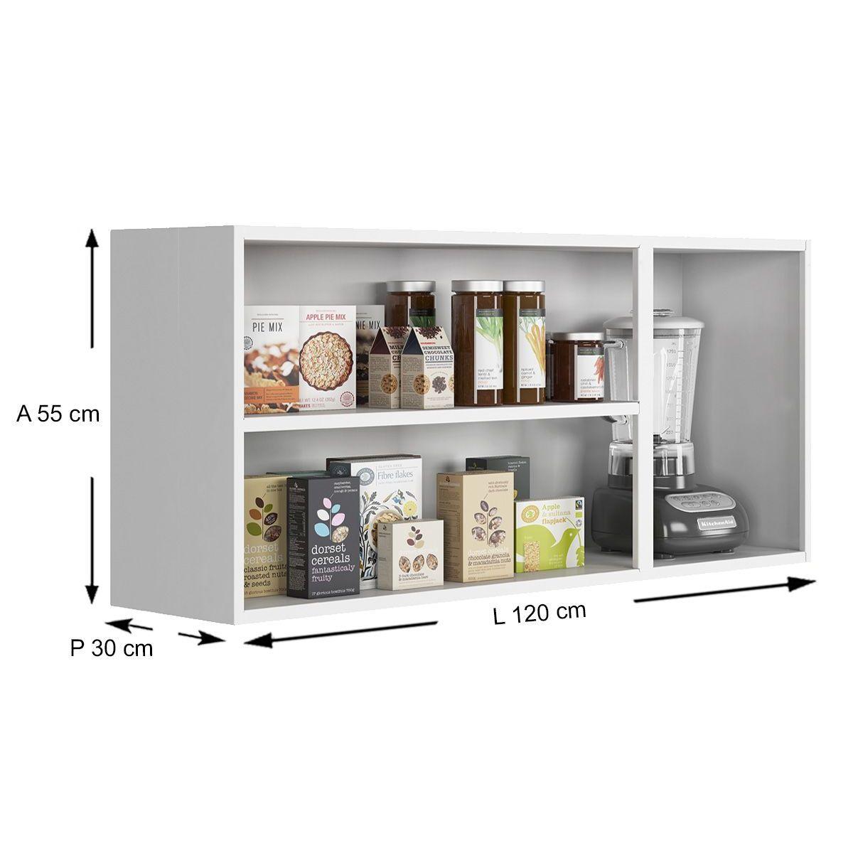 Armário Itatiaia Aéreo Premium IP3120 Aço 120 Branco - Armário de ...