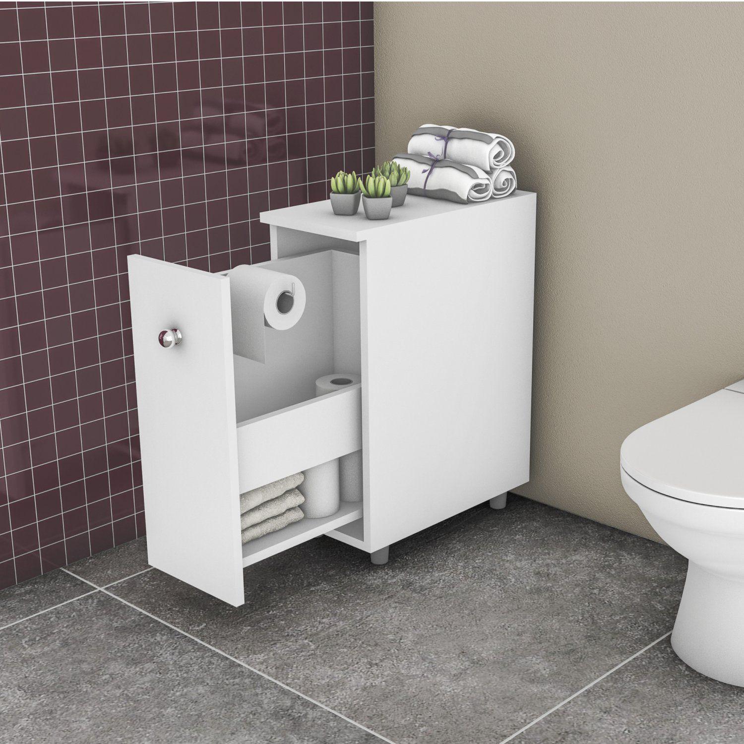 Armário para Banheiro com 1 Gavetão Movelbento Branco - Móveis para ...