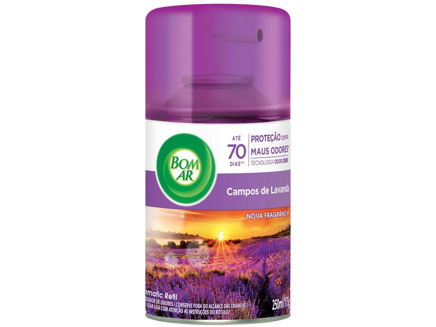 Aromatizador Bom Ar Spray Automático Freshmatic Campos de Lavanda Refil ...