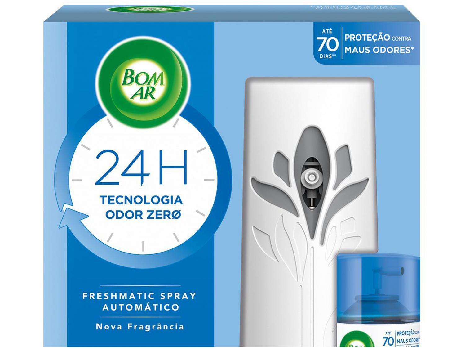 Aromatizador Bom Ar Spray Automático Freshmatic Flor de Algodão com ...