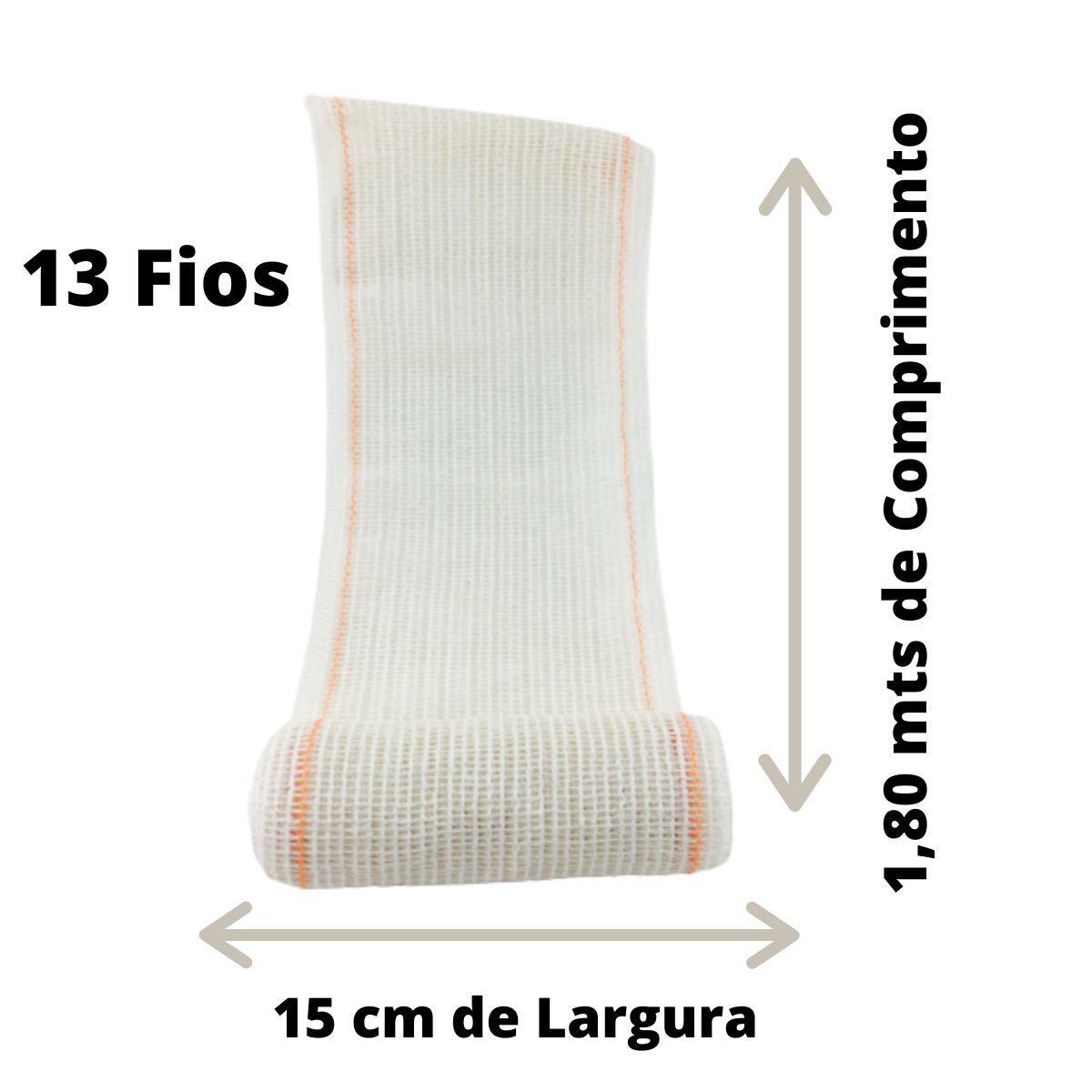 Atadura De Crepe 15cm Crepom X 1,80mts 13 Fios C/ 60 Unds Faixa Curativo - MEDI HOUSE - Atadura ...