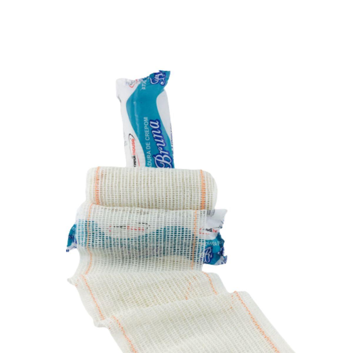 Atadura De Crepe 15cm Crepom X 1,80mts 13 Fios C/ 60 Unds Faixa Curativo - MEDI HOUSE - Atadura ...