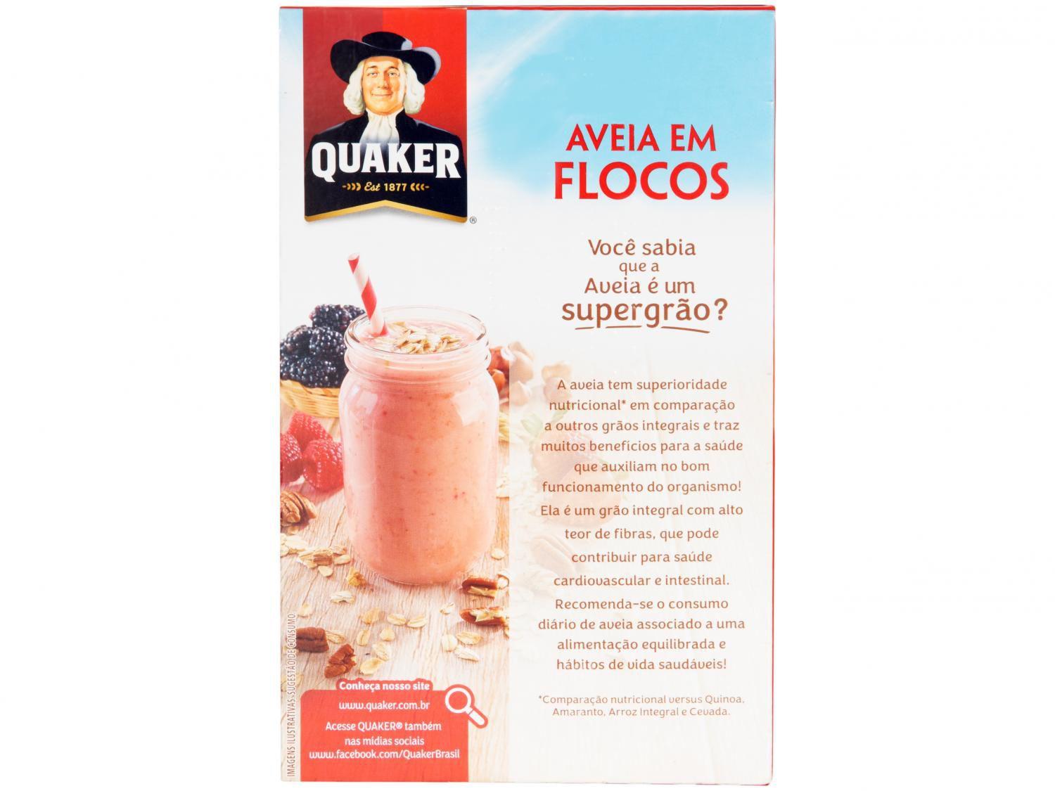 Aveia em Flocos Regulares Quaker - 165g - Shopping Smiles