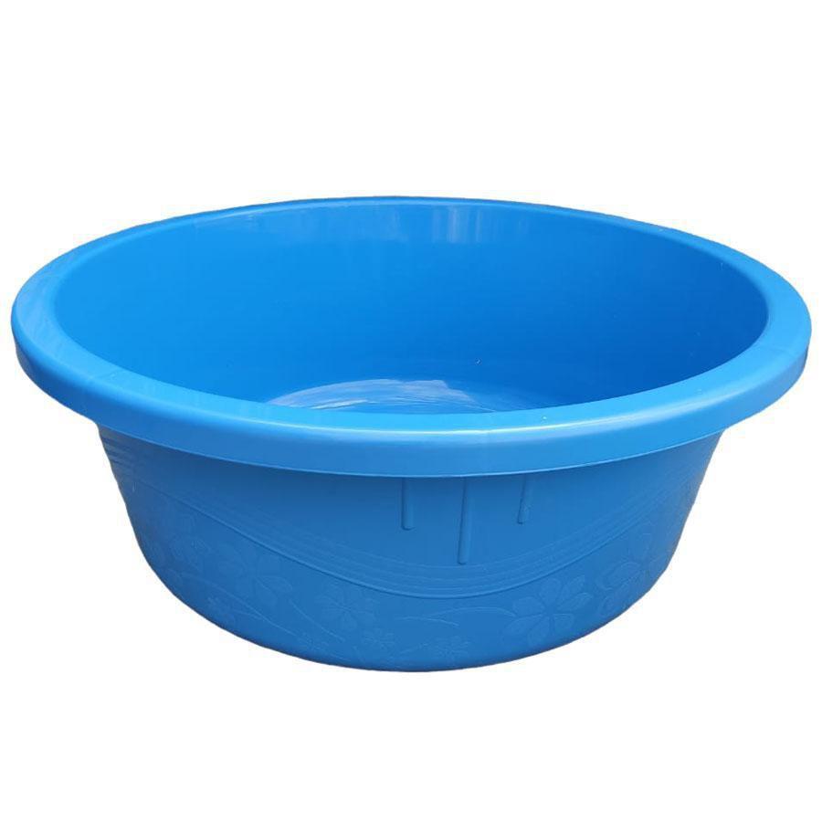 Bacia De Plástico Com Alça Grande Azul 100 Litros Arqplast - Bacia ...