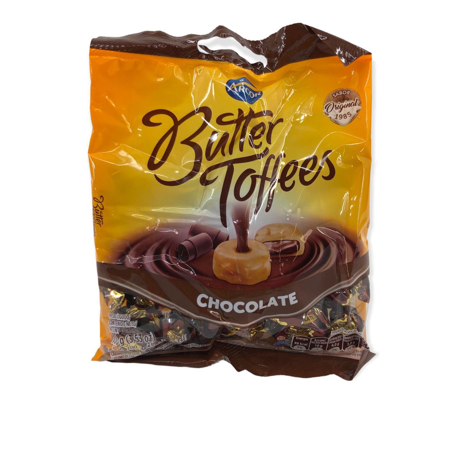 Bala Butter Toffee Chocolate 100 Gramas - ARCOR - Balas - Magazine Luiza