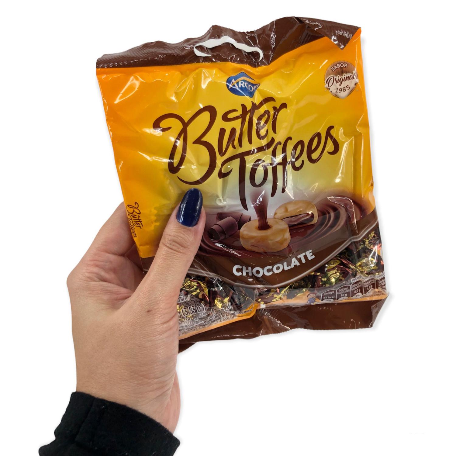 Bala Butter Toffee Chocolate 100 Gramas - ARCOR - Balas - Magazine Luiza