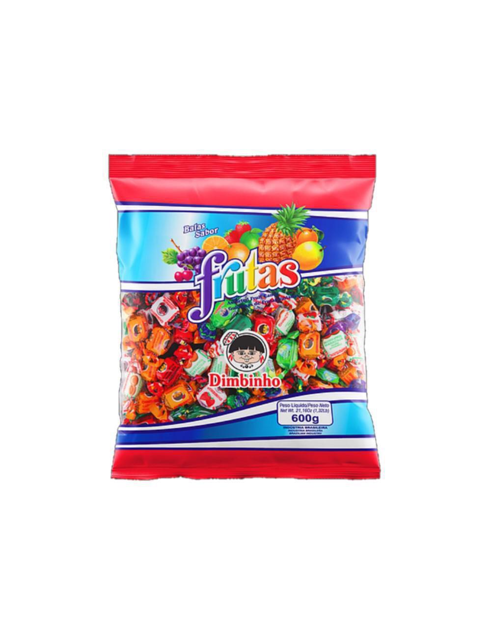 Bala De Frutas Sortida Mastigável 600G - Dimbinho - Balas - Magazine Luiza