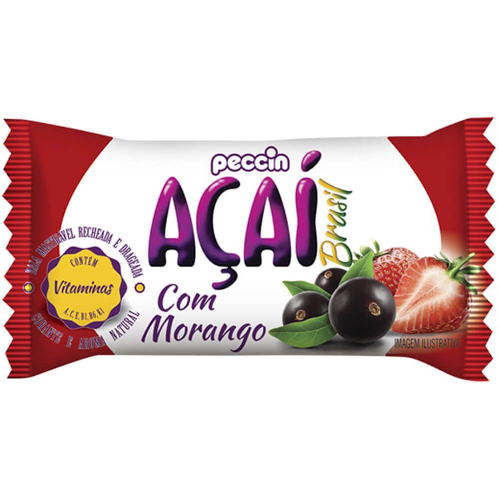 Bala Mastigável Recheada Açaí Brasil 600g - Peccin - Balas - Magazine Luiza
